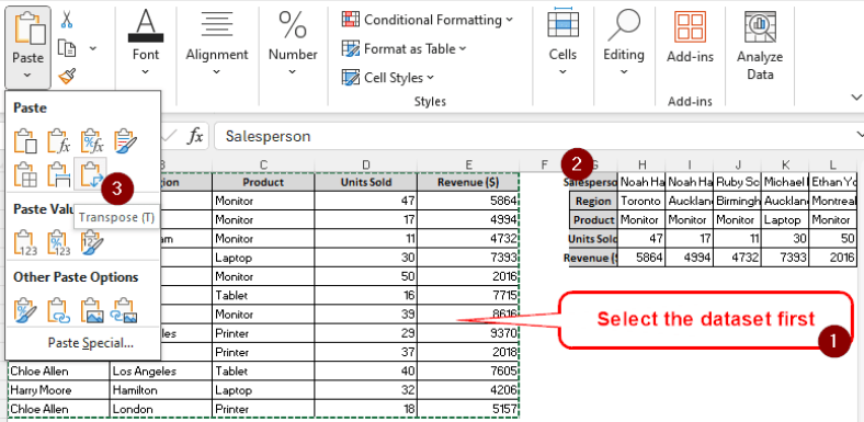 Transfer Pivot Table Row Labels In Separate Columns In Excel Excel
