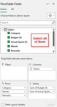 How to Show Actual Value Not Sum in Excel Pivot Table - Excel Insider