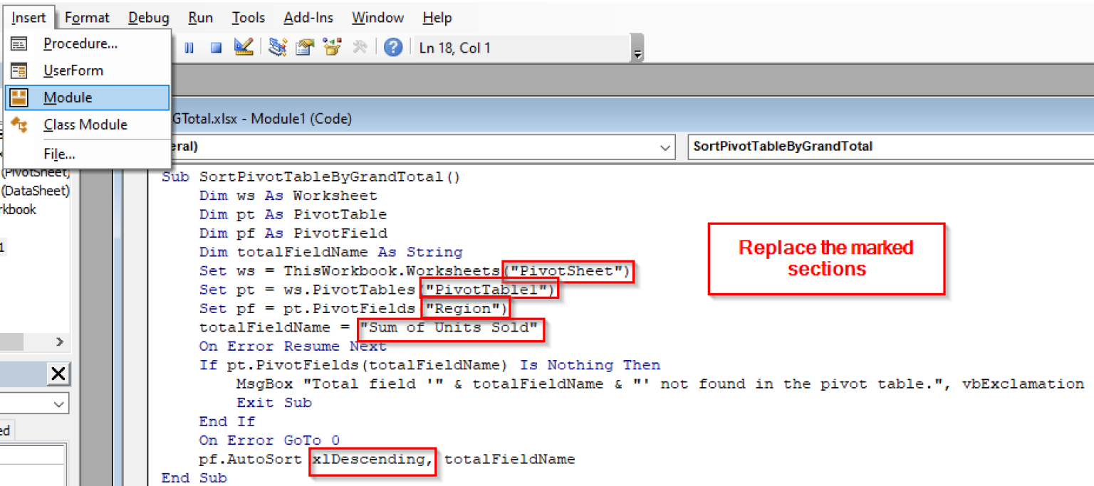 How to Sort Pivot Table by Grand Total (Including VBA) - Excel Insider