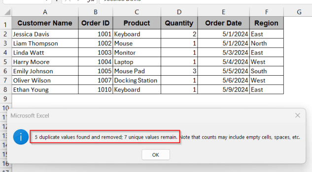 How to Remove Duplicate Rows Based on One Column in Excel - Excel Insider