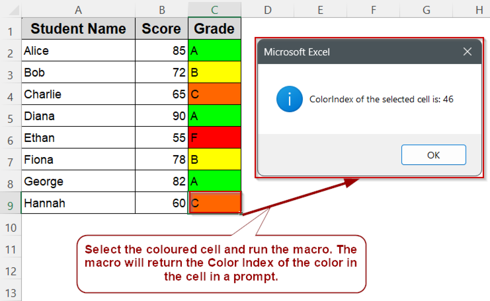 How to Find Color Index Numbers in Excel (4 Effective Ways) - Excel Insider