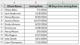 How to Calculate 90 Days From Date in Excel (4 Easy Ways) - Excel Insider