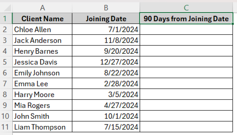 How to Calculate 90 Days From Date in Excel (4 Easy Ways) - Excel Insider