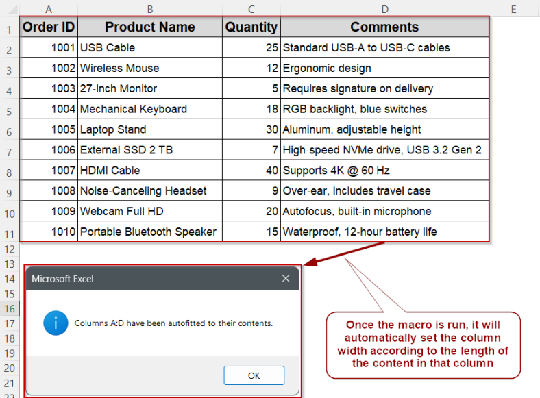 How to Change Column Width in Excel VBA (3 Simple Methods) - Excel Insider