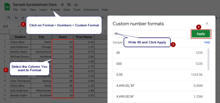 How to Change the Number Format in Google Sheets - Excel Insider