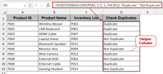 How to Find Duplicate Values in Excel Using VLOOKUP - Excel Insider