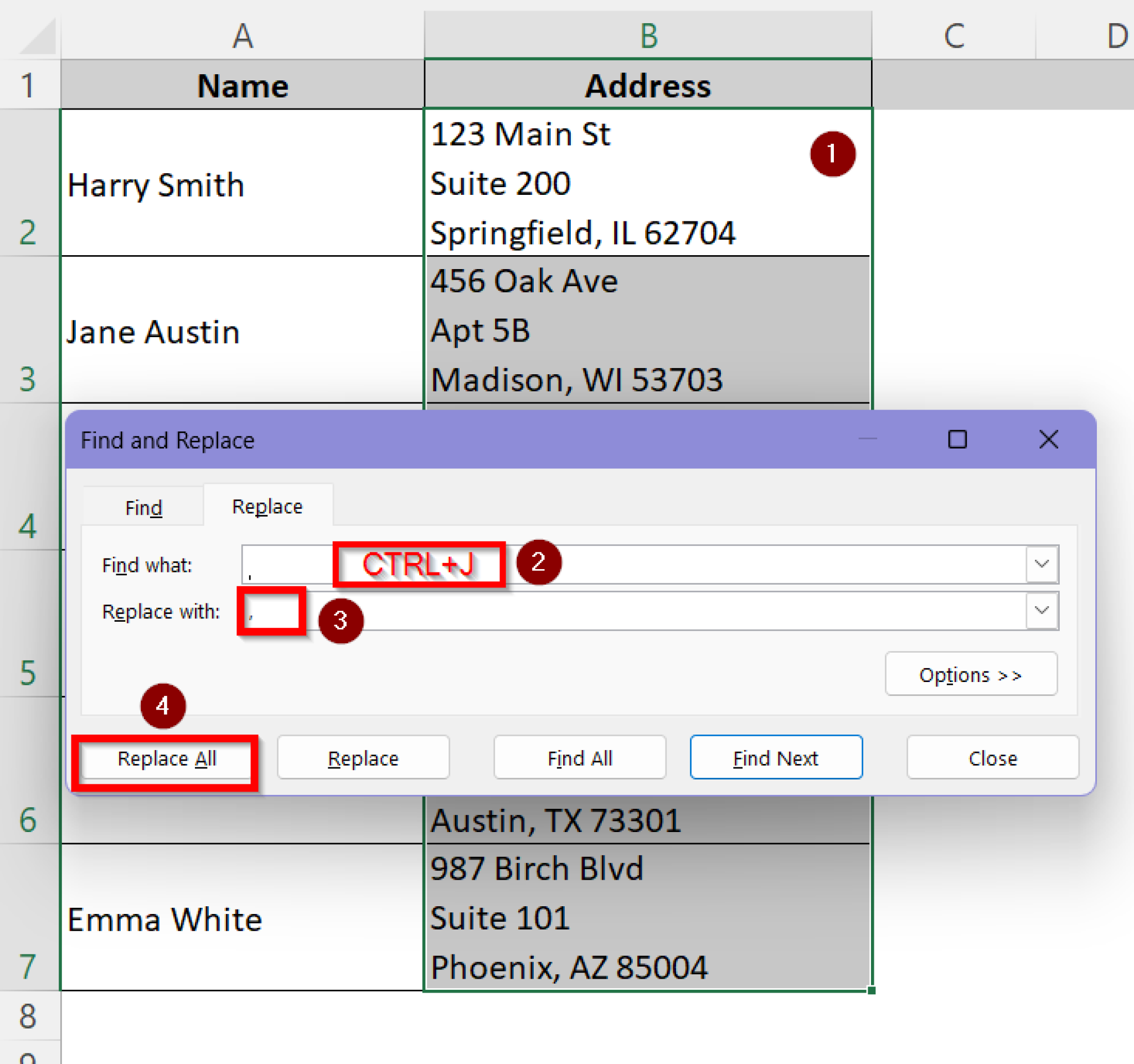 How to Remove Line Breaks in Excel (4 Simple Ways) - Excel Insider