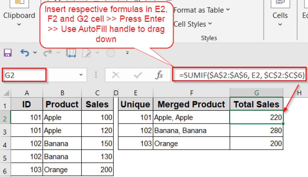 How to Merge Rows with the Same Value in Excel (6 Methods) - Excel Insider