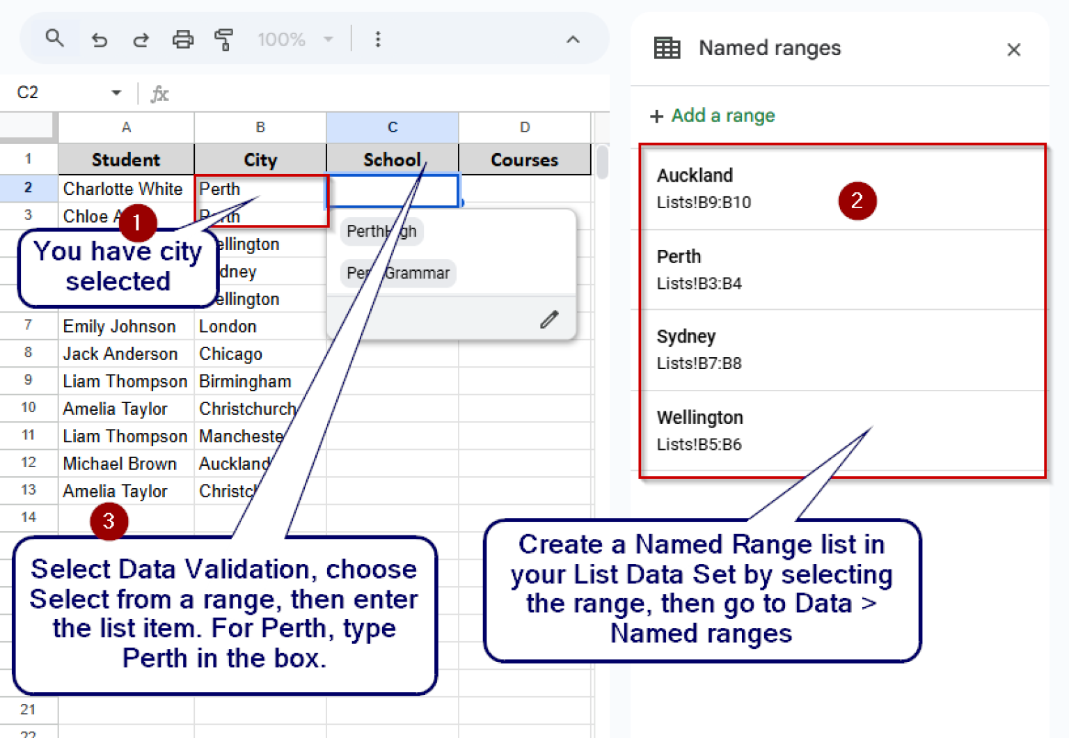 How to Create Multiple Dependent Drop Down List in Google Sheets - Excel Insider