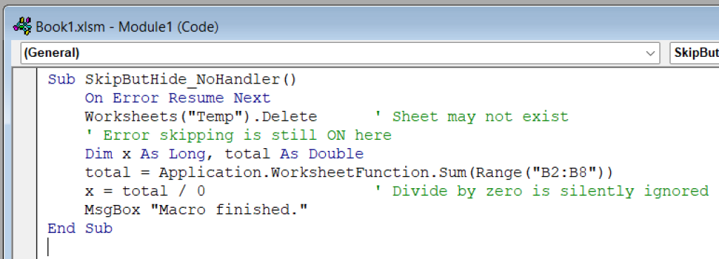 How To Use On Error Goto 0 In Excel Vba For Error Handling Excel Insider