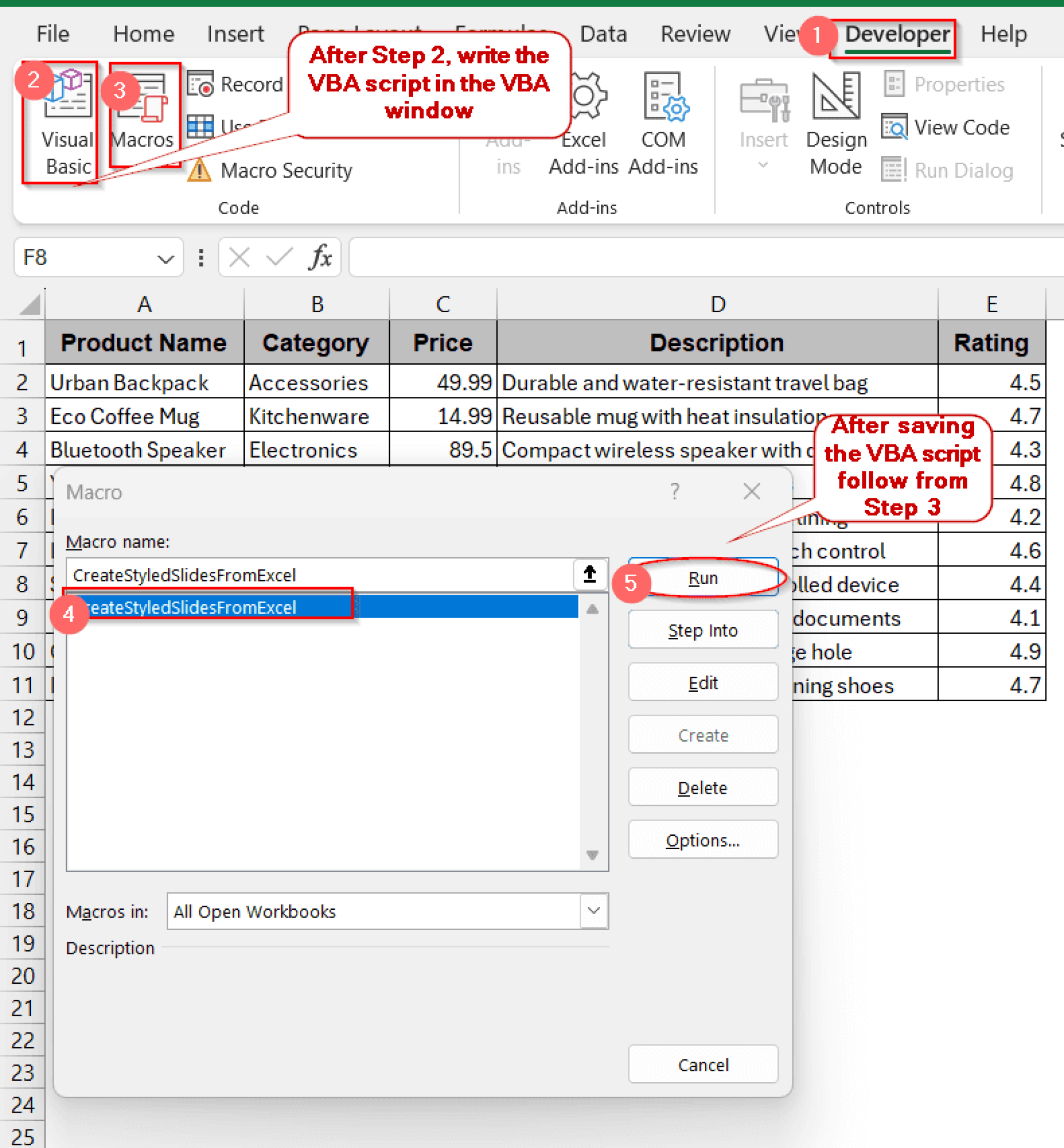 How to Create PowerPoint Slides Automatically from Excel - Excel Insider
