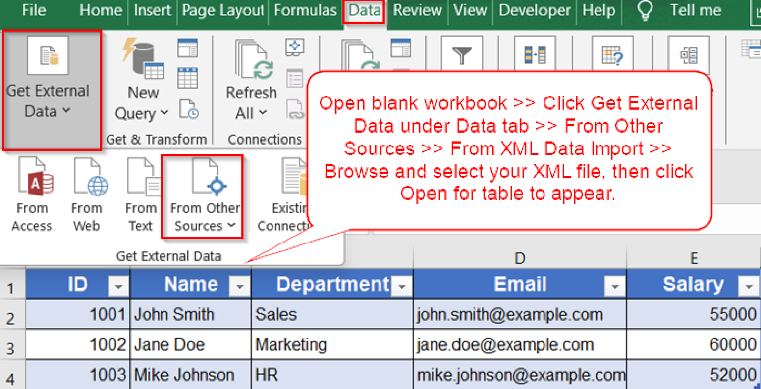 How to Convert XML to Excel Table (3 Suitable Methods) - Excel Insider