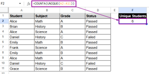 How to Count Unique Values in Google Sheets (5 Simple Ways) - Excel Insider