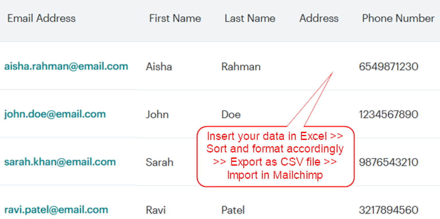 How to Create a Mailing List in Excel (with Easy Steps) - Excel Insider