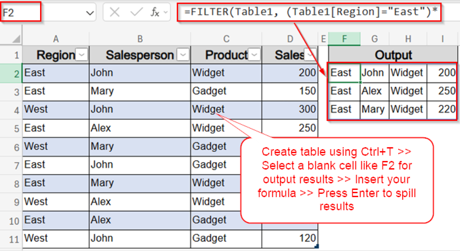 Extract Data from a Table Based on Multiple Criteria in Excel - Excel Insider
