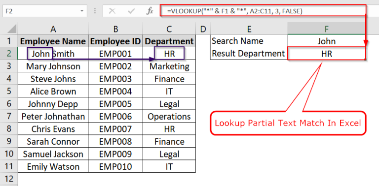 How to Lookup Partial Text Match in Excel (3 Suitable Examples) - Excel ...