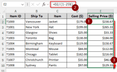 How To Calculate Selling Price from Cost and Margin in Excel - Excel ...