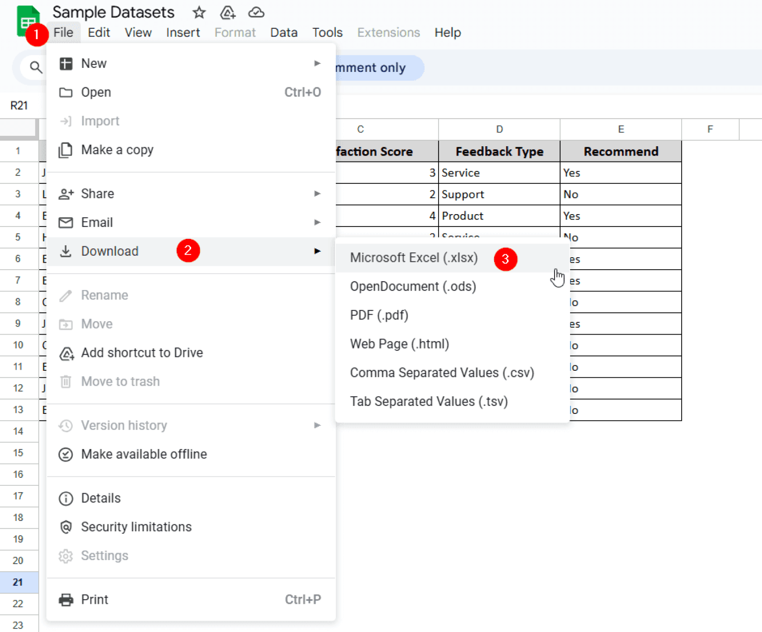 How to Save Google Sheets to Desktop (3 Quick Ways) - Excel Insider