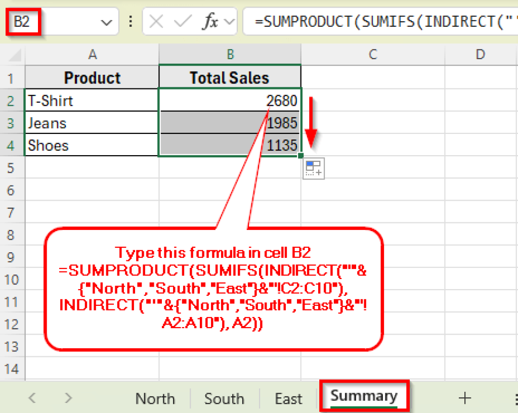 How To Use Sumifs Function In Excel With Multiple Sheets Excel Insider