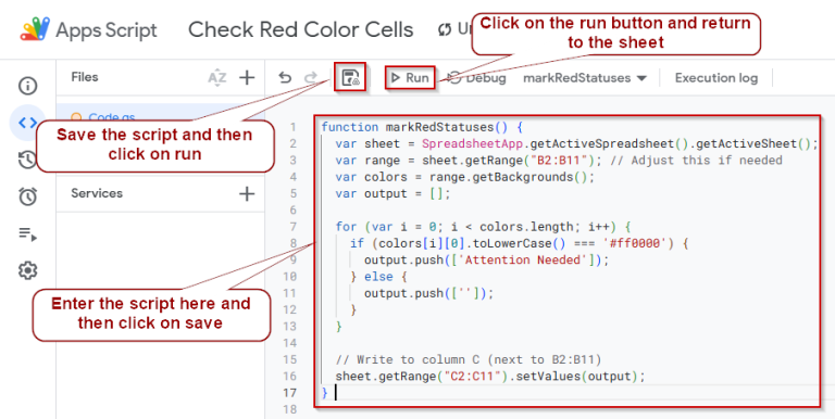 How to Return a Value If Cell Color Is Red in Google Sheets - Excel Insider