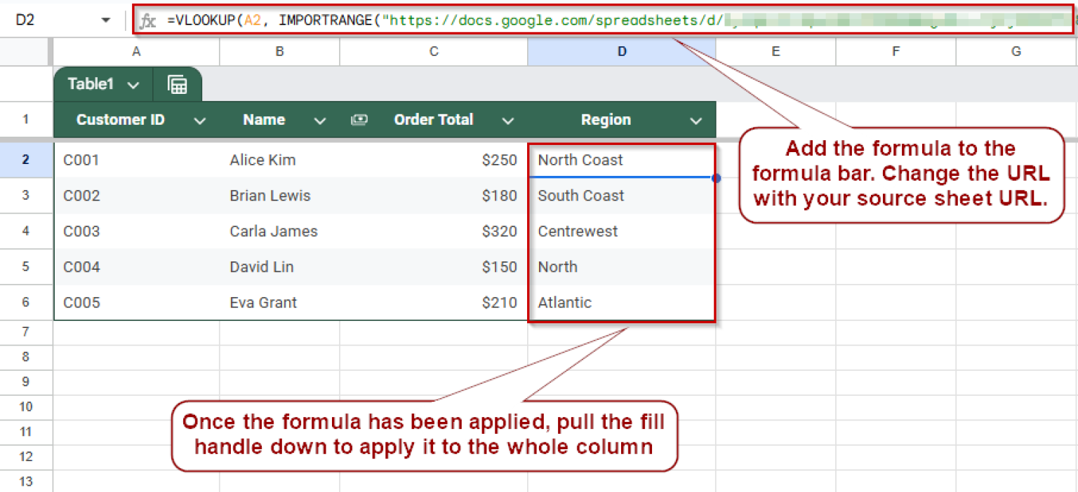 How to Join Two Google Sheets Based on a Column - Excel Insider