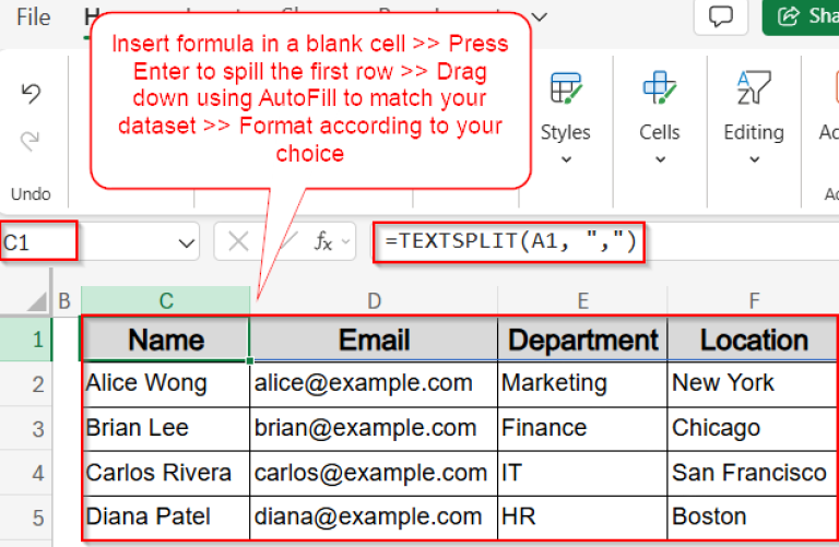 How To Paste Comma Separated Values Into Excel 4 Easy Ways Excel