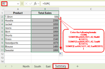How To Use SUMIF Across Multiple Sheets In Excel (2 Examples) - Excel Insider