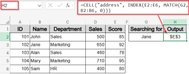 How to Return the Cell Address of a Match in Excel - Excel Insider