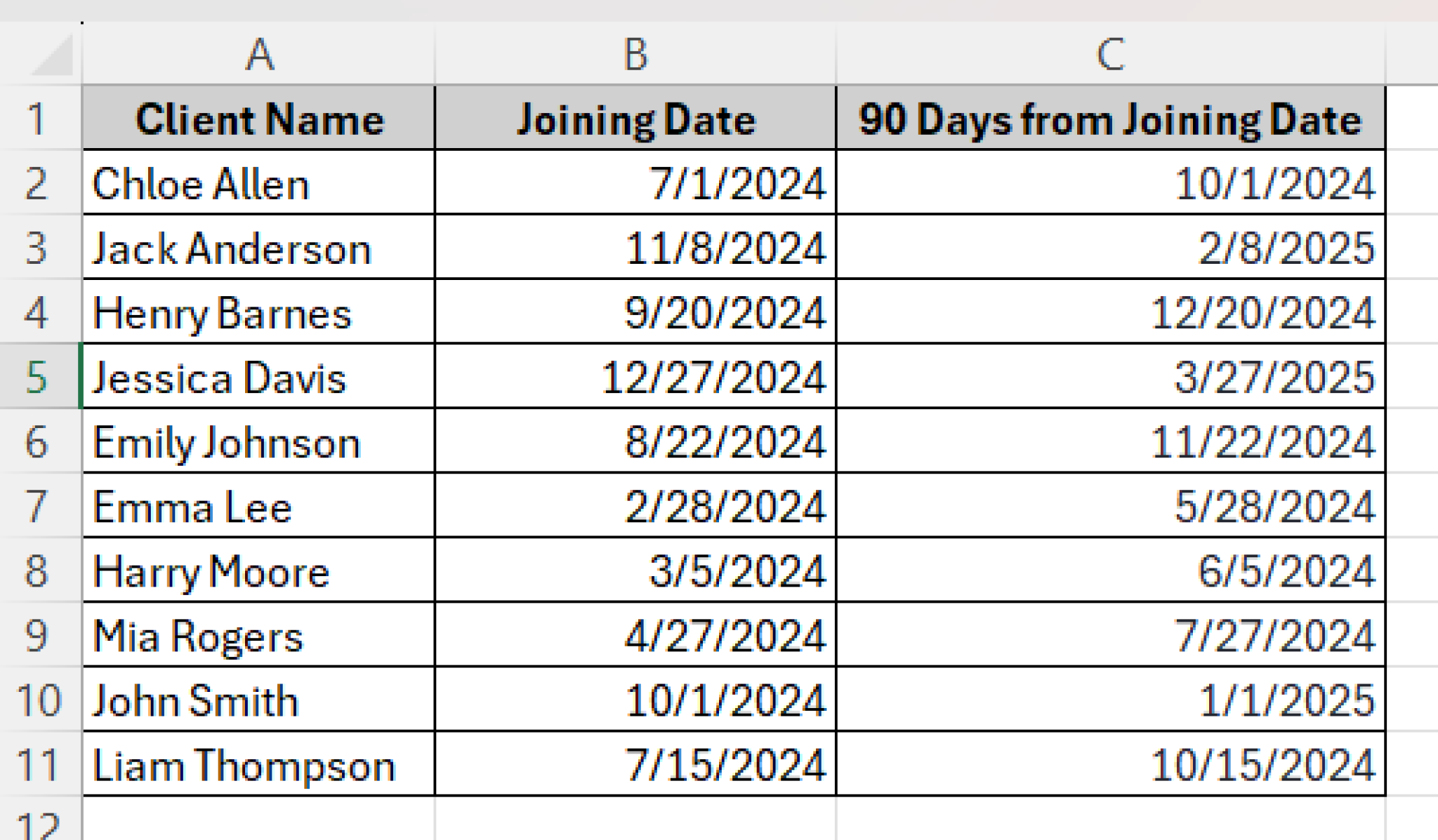 How to Calculate 90 Days From Date in Excel (4 Easy Ways) - Excel Insider