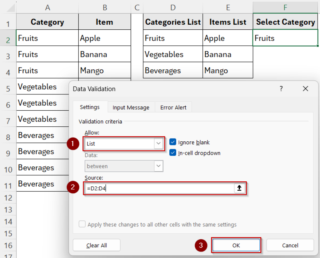 How to Create a Dynamic Dependent Drop Down List in Excel - Excel Insider