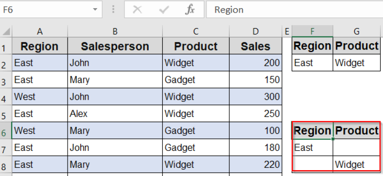 Extract Data From A Table Based On Multiple Criteria In Excel Excel Insider