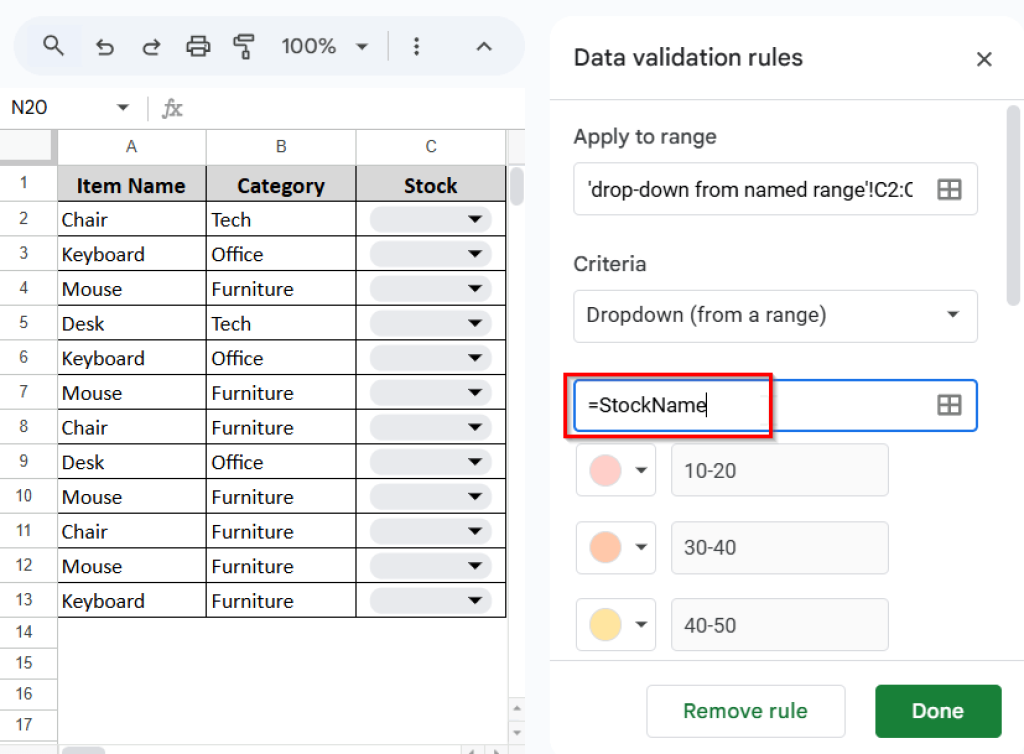 Create a Drop-Down List from Another Sheet in Google Sheets - Excel Insider