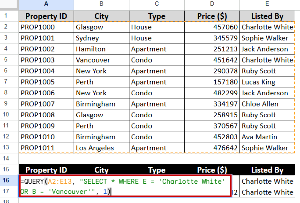 How to Filter with Multiple Conditions in Google Sheets - Excel Insider