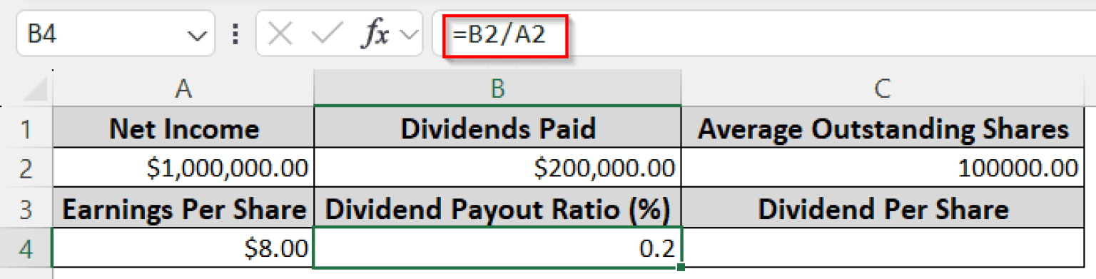 How To Calculate Dividend Per Share in Excel (3 Simple Ways) - Excel Insider