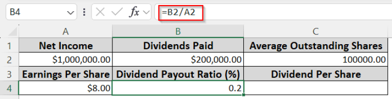 How To Calculate Dividend Per Share in Excel (3 Simple Ways) - Excel ...