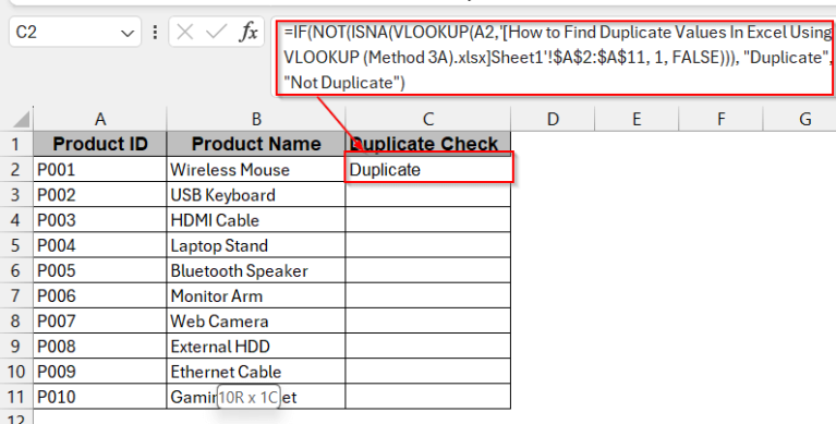 How to Find Duplicate Values in Excel Using VLOOKUP - Excel Insider