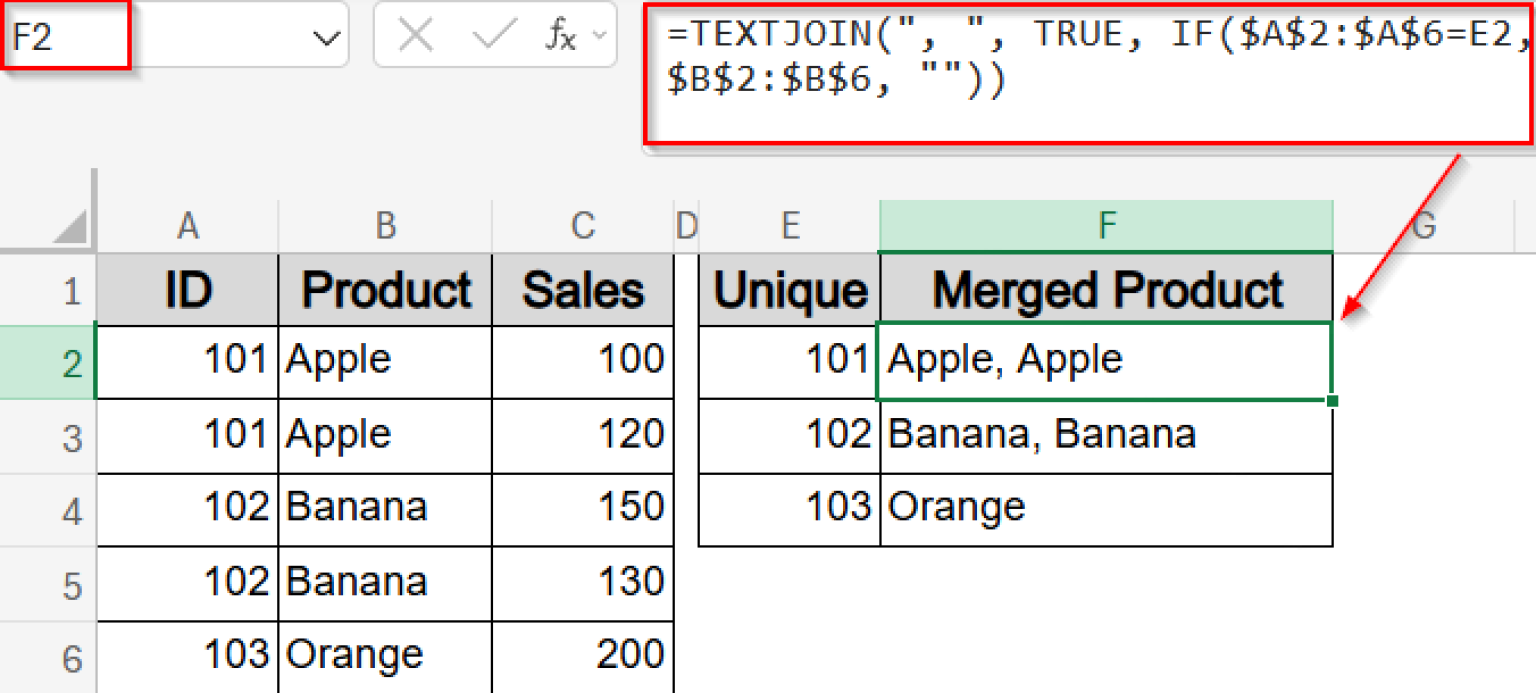 How to Merge Rows with the Same Value in Excel (6 Methods) - Excel Insider