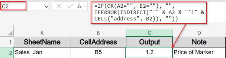 Excel INDIRECT Function to Reference Different Sheets - Excel Insider