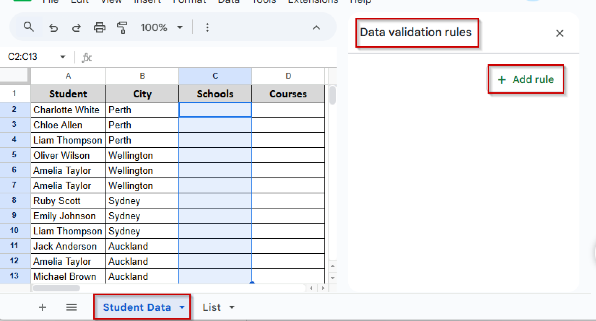 How to Create Multiple Dependent Drop Down List in Google Sheets - Excel Insider