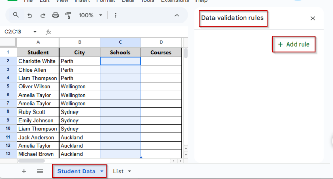 How to Create Multiple Dependent Drop Down List in Google Sheets - Excel Insider