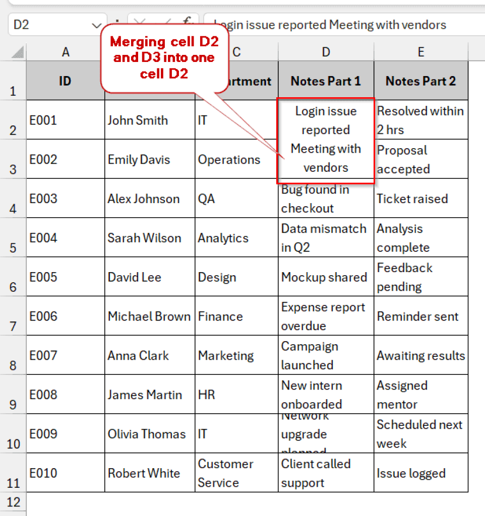 How To Merge Cells Vertically Without Losing Data In Excel Excel Insider