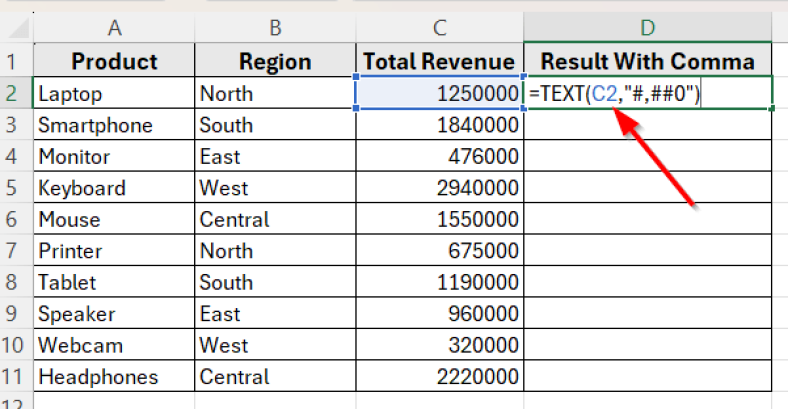 How to Put Comma Between Numbers in Excel (5 Simple Ways) - Excel Insider