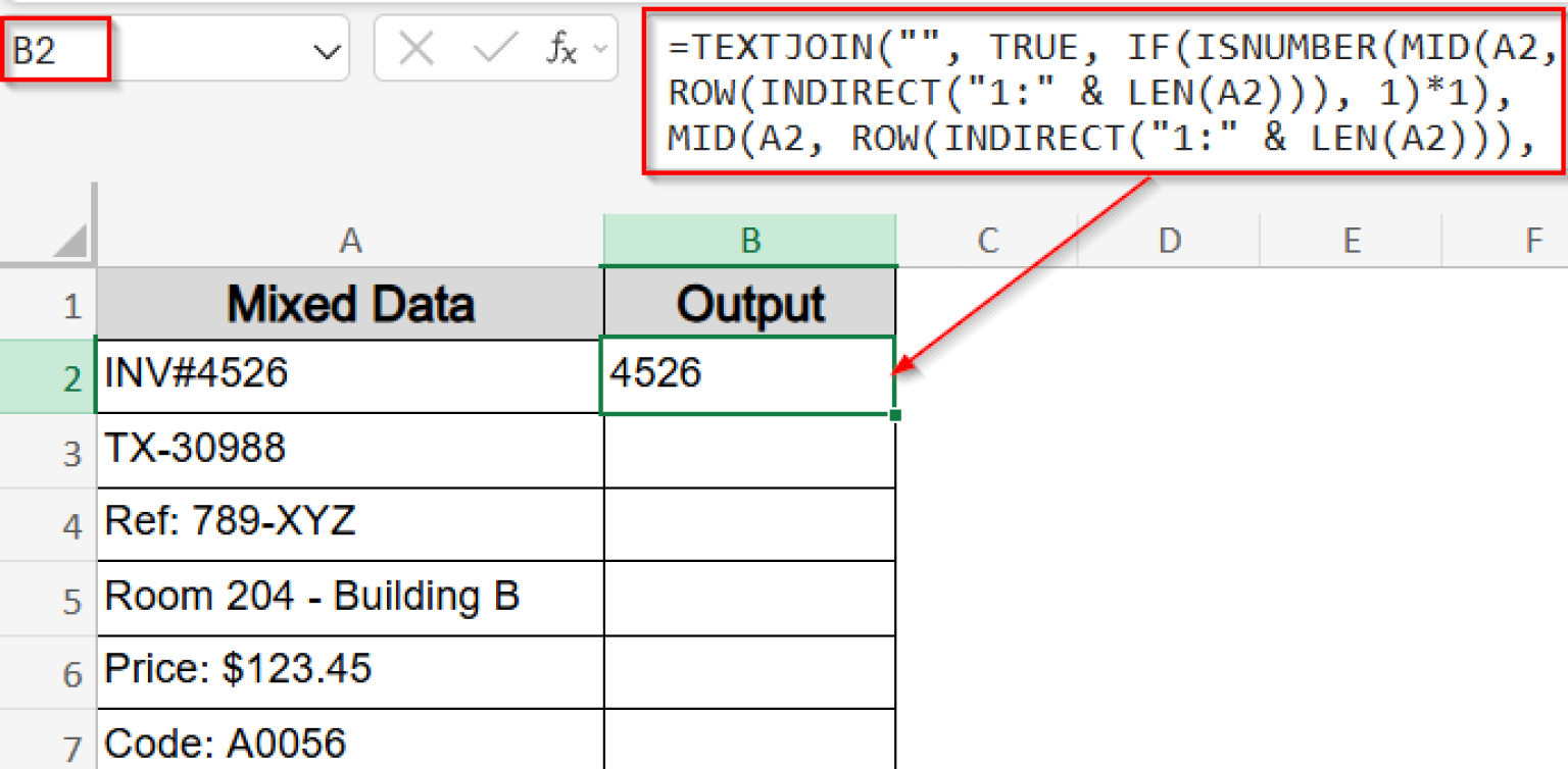 How to Extract Specific Numbers from a Cell in Excel - Excel Insider