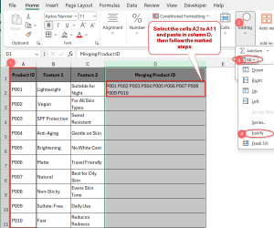 How to Merge Cells Vertically Without Losing Data in Excel - Excel Insider