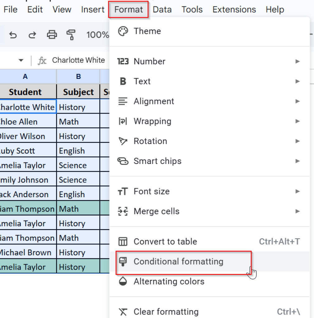 Conditional Formatting with Multiple Conditions in Google Sheets - Excel Insider