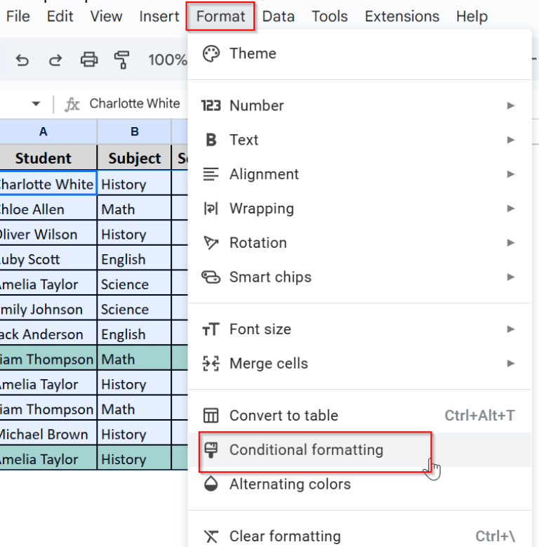 Conditional Formatting with Multiple Conditions in Google Sheets - Excel Insider