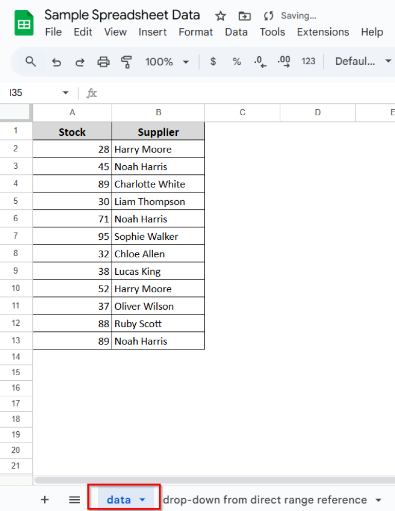 Create a Drop-Down List from Another Sheet in Google Sheets - Excel Insider