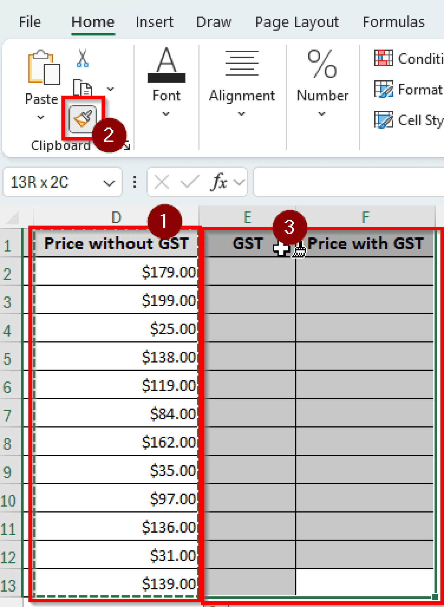 How to Calculate GST in Excel (with 2 Examples & Simple Steps) - Excel Insider