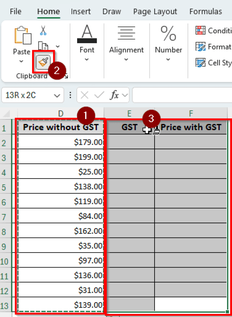 How to Calculate GST in Excel (with 2 Examples & Simple Steps) - Excel Insider