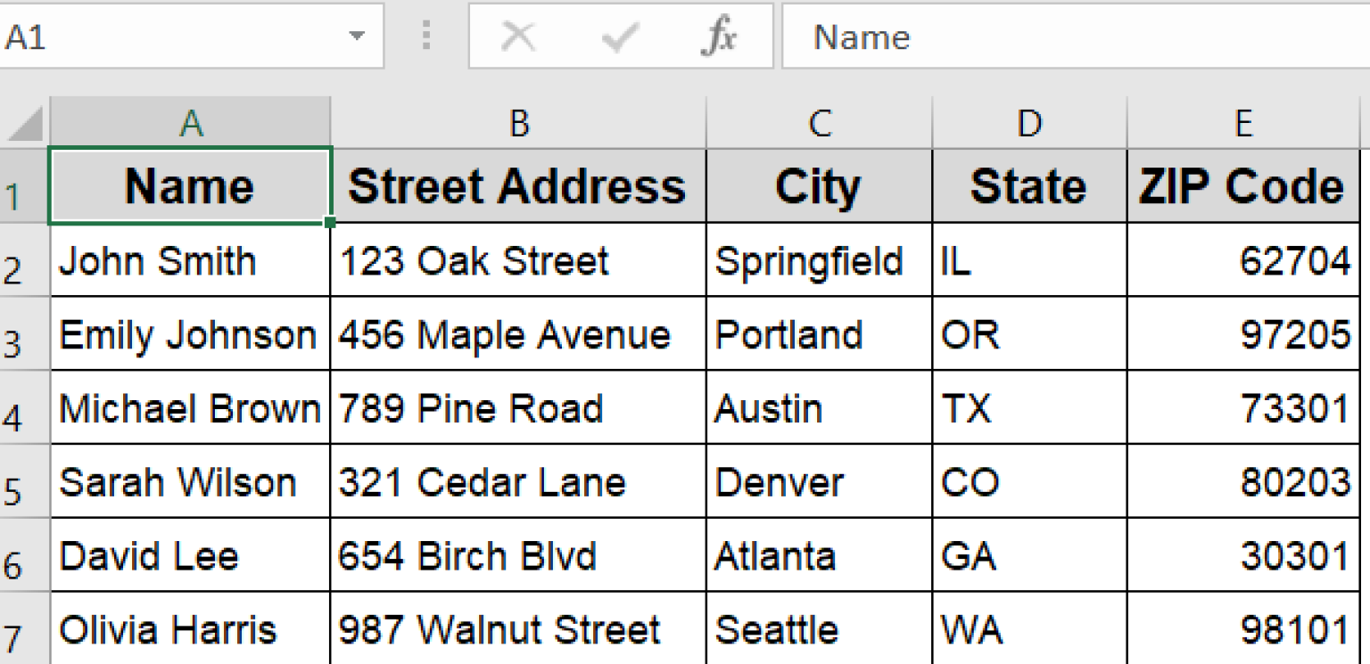 How to Create Mailing Labels in Excel (3 Suitable Ways) - Excel Insider